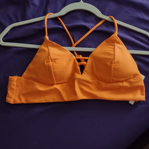 Ekouaer | Swim | Ekouaer Crisscross Orange Swim Top | Poshmark